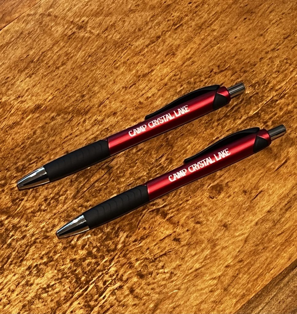 Camp Crystal Lake Red Pens 2 Pack - Crystal Lake Tours