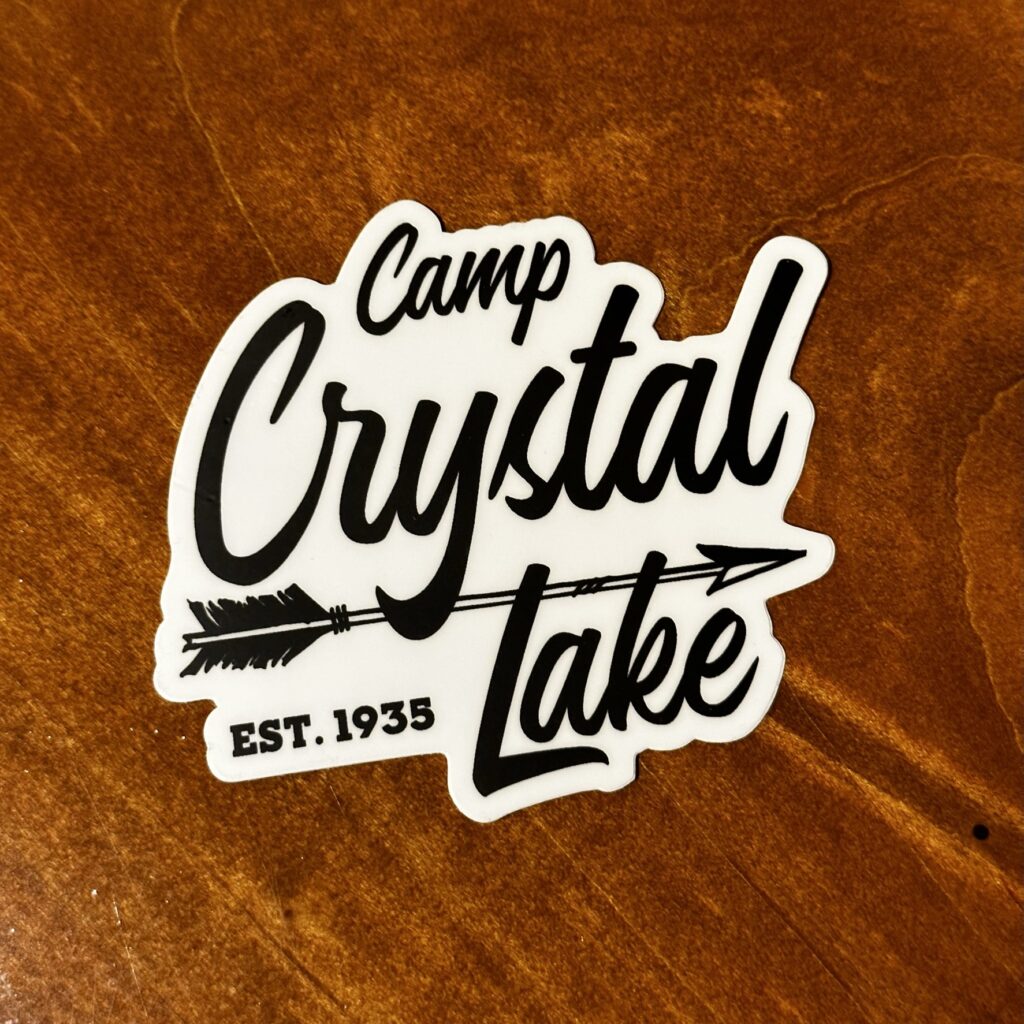 Camp Crystal Lake Sticker - Crystal Lake Tours