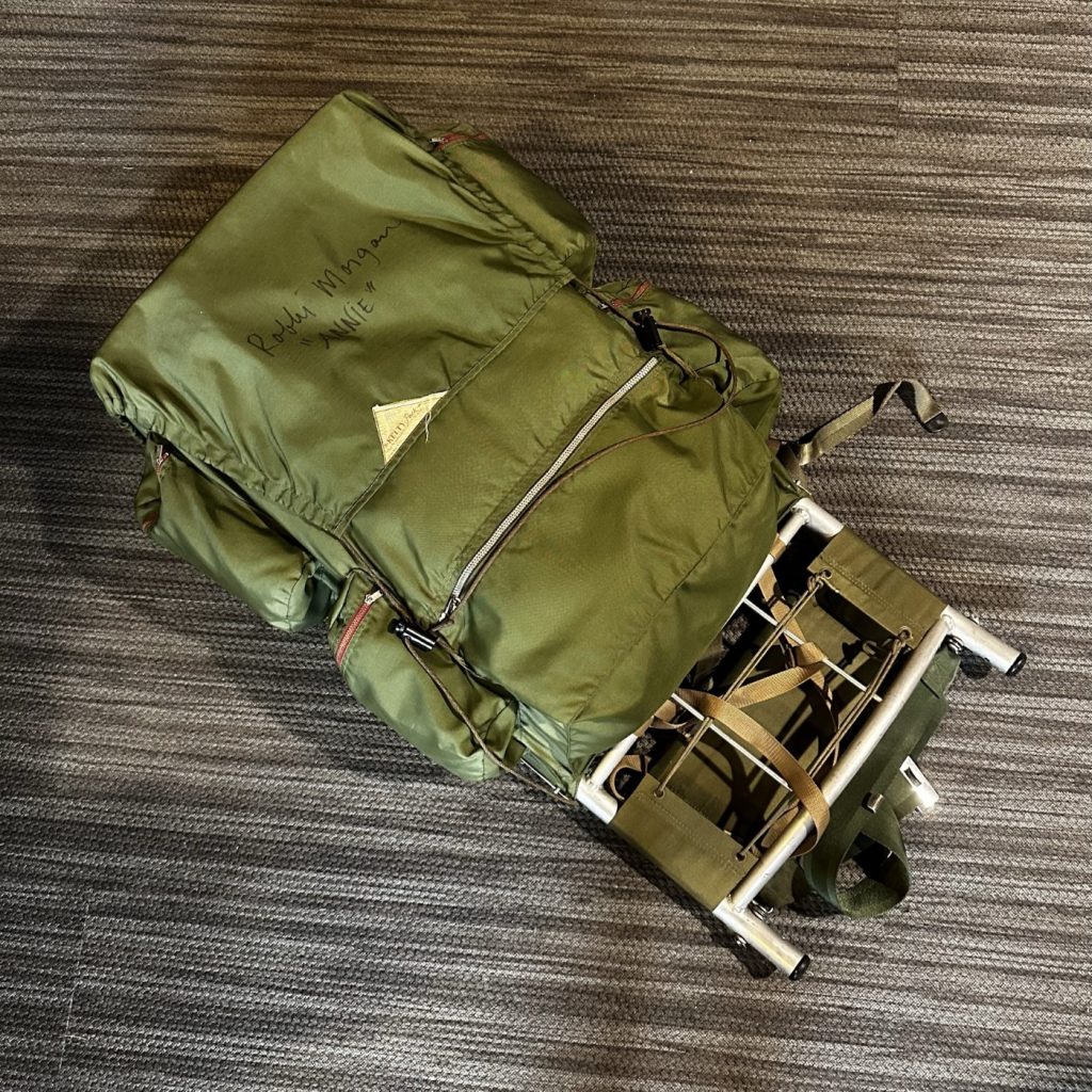 Signed Vintage Camper Backpack - Robbi Morgan - Crystal Lake Tours