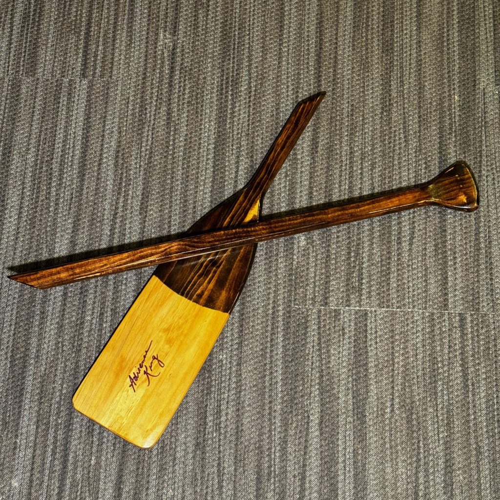 Signed Broken Beach Paddle - Adrienne King - Crystal Lake Tours