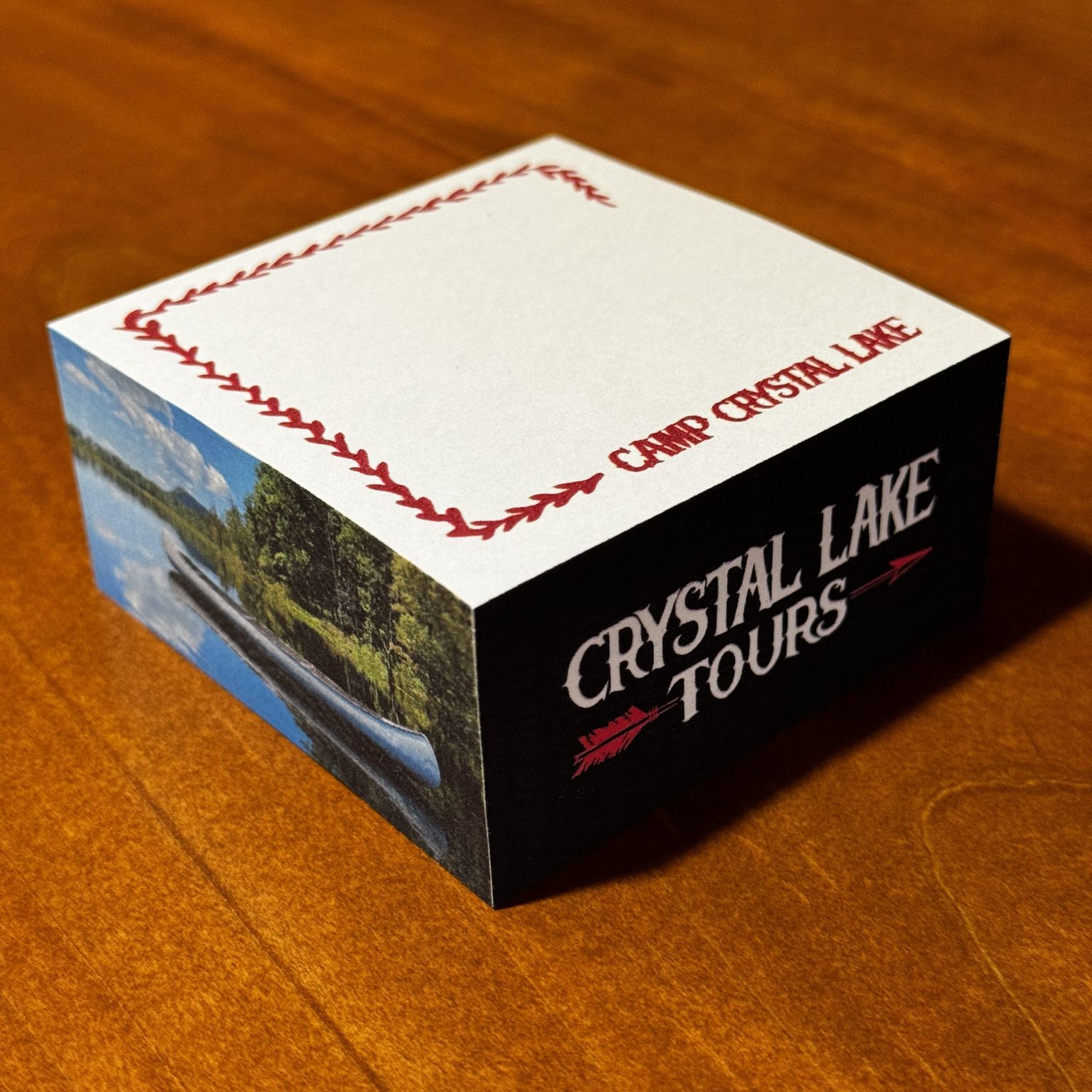 Camp Crystal Lake Sticky Note Pad - Crystal Lake Tours