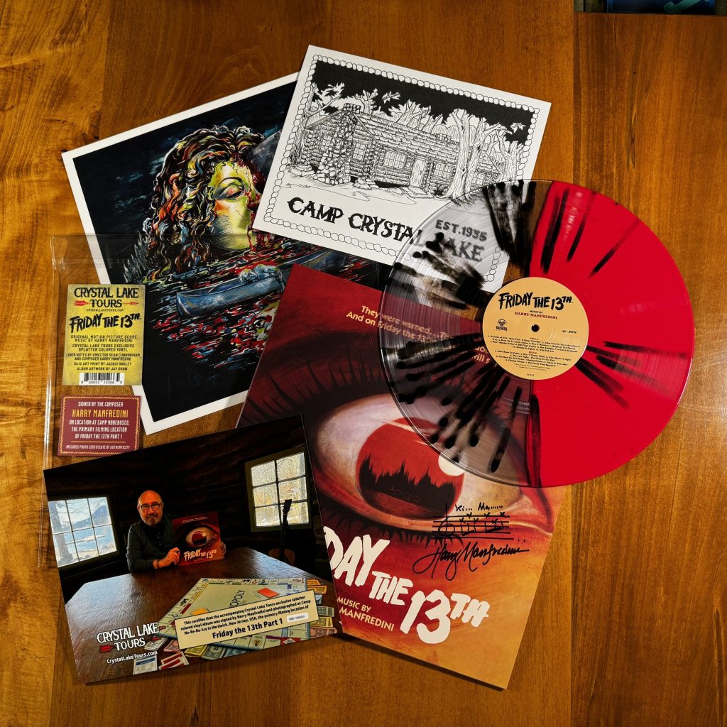 Crystal Lake Tours Signed Friday the 13th Vinyl Album - Crystal Lake Tours